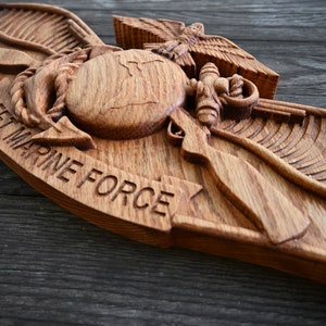 24" Fleet Marine Force (FMF) Warfare Wood Pin Insignia Wall Hanging - Etsy