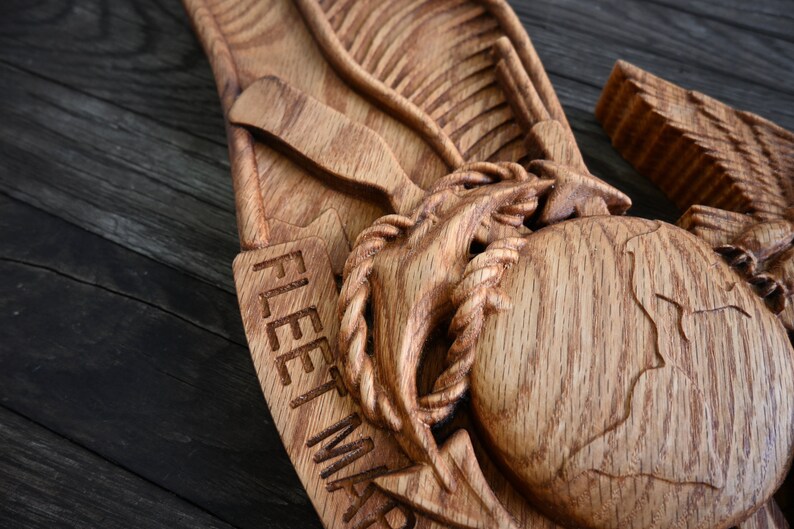 24 Fleet Marine Force FMF Warfare Wood Pin Insignia Wall Hanging - Etsy