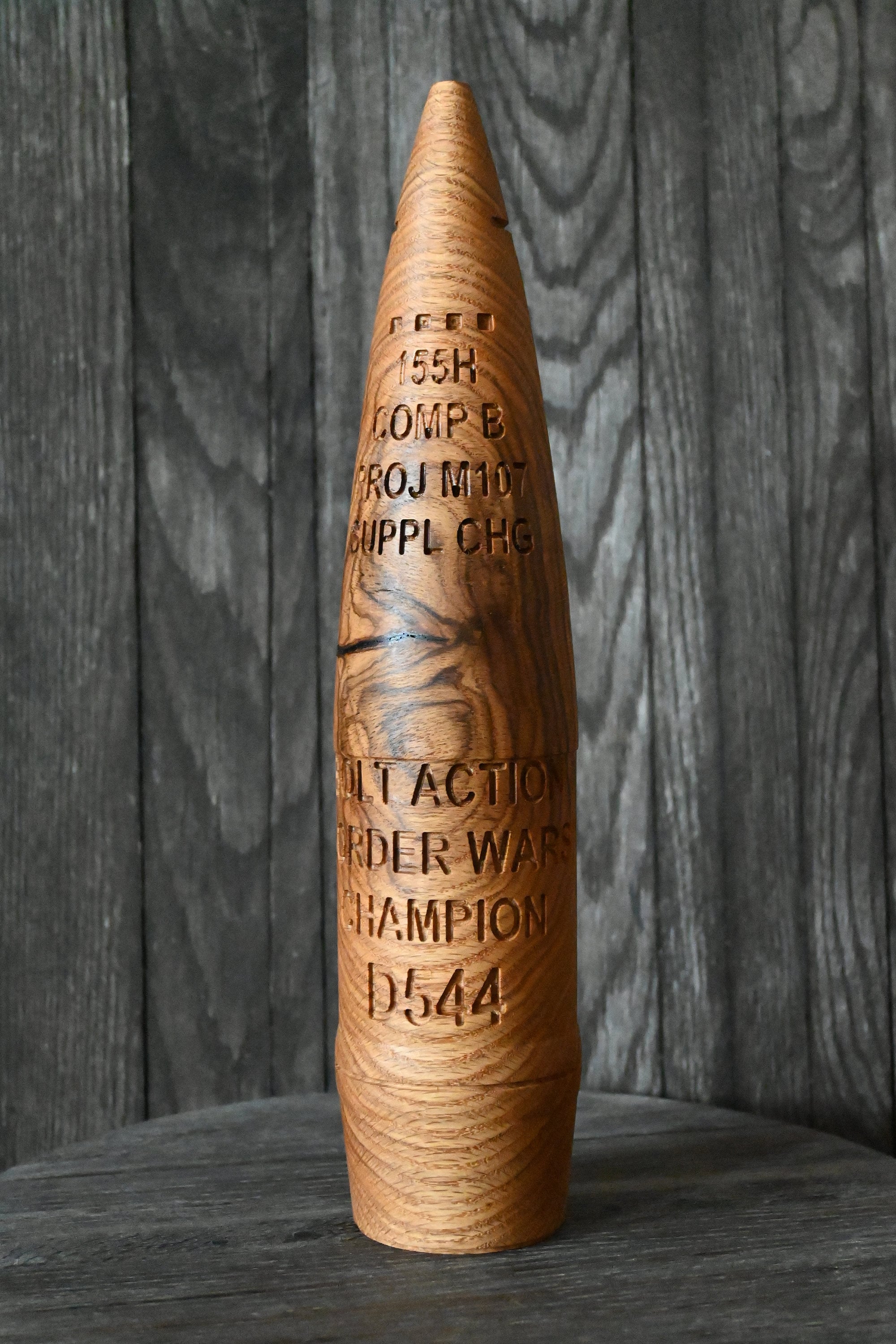 14" 155MM M107 HE Artillery Round Projo Wood Half Scale 1/2 Size ...