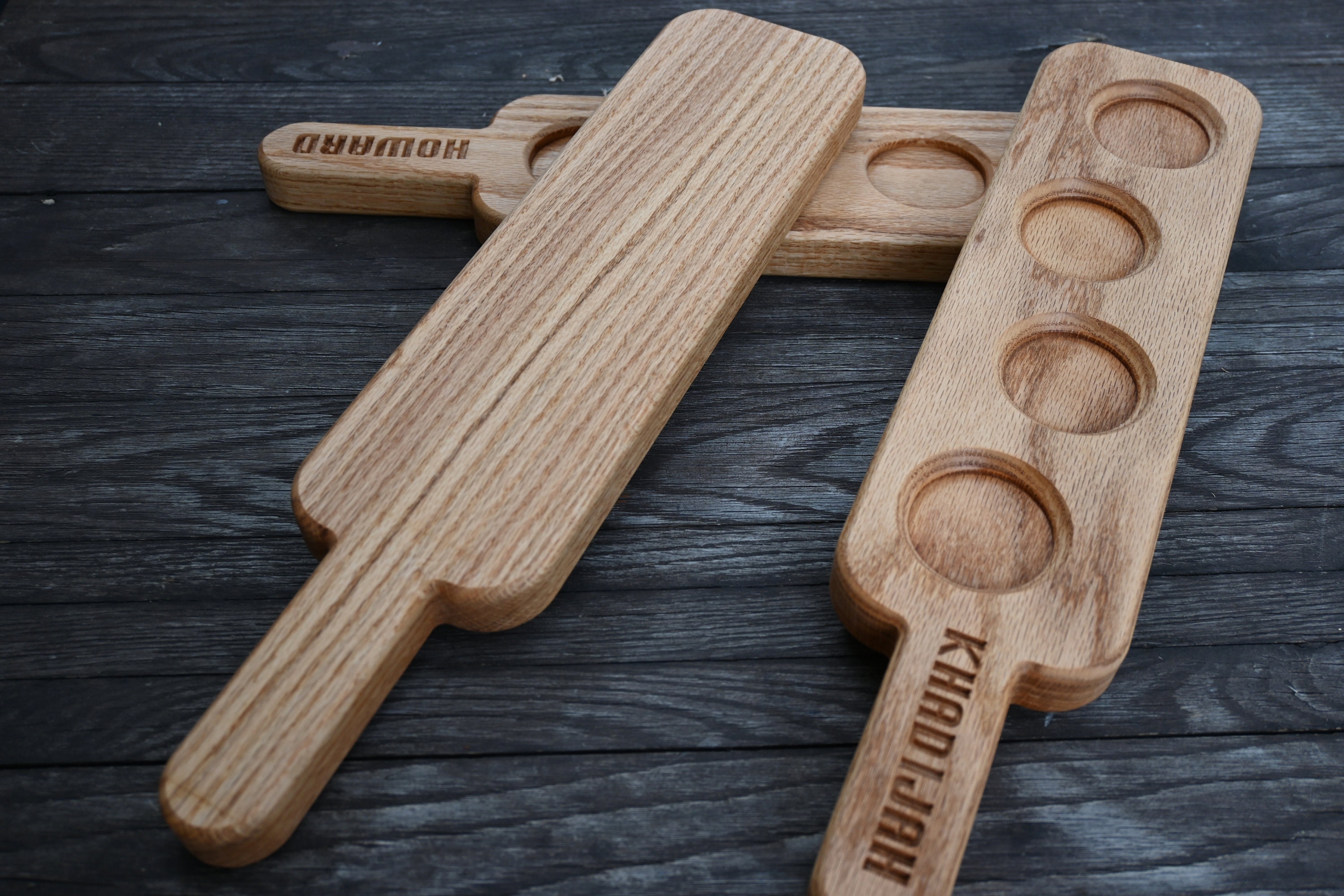 Red Oak Beer or Wine Flight Paddles - Etsy