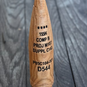 1/4 Scale M107 155MM Fuzed Artillery Shell Projo Wood Quarter Sized - Etsy