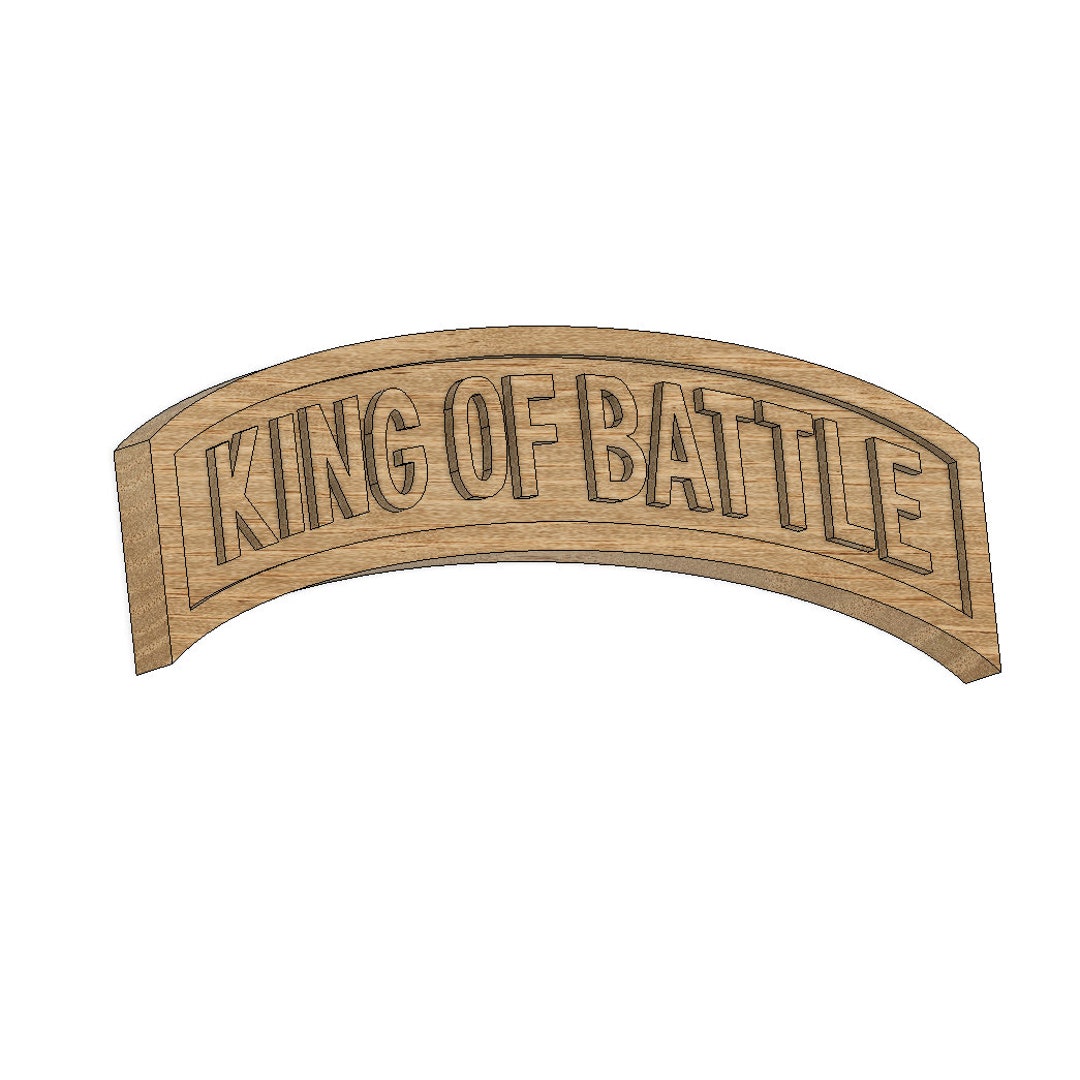 King of Battle Wood Tab 20 Wall Mounted Red Oak - Etsy