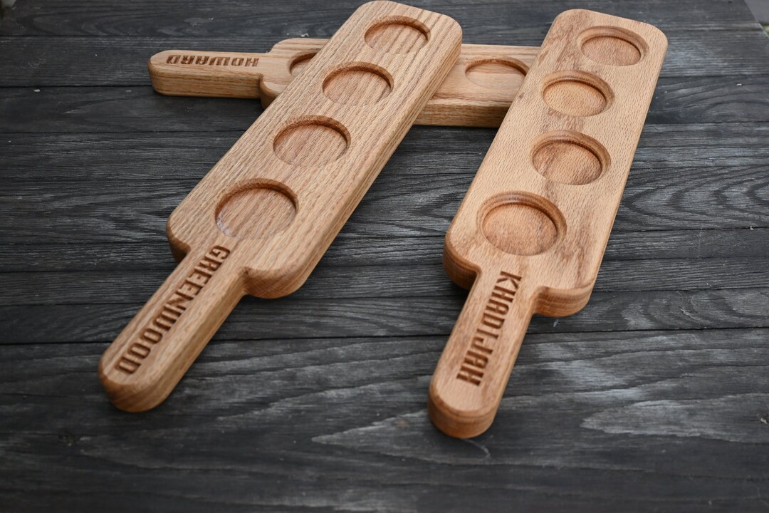 Red Oak Beer or Wine Flight Paddles - Etsy
