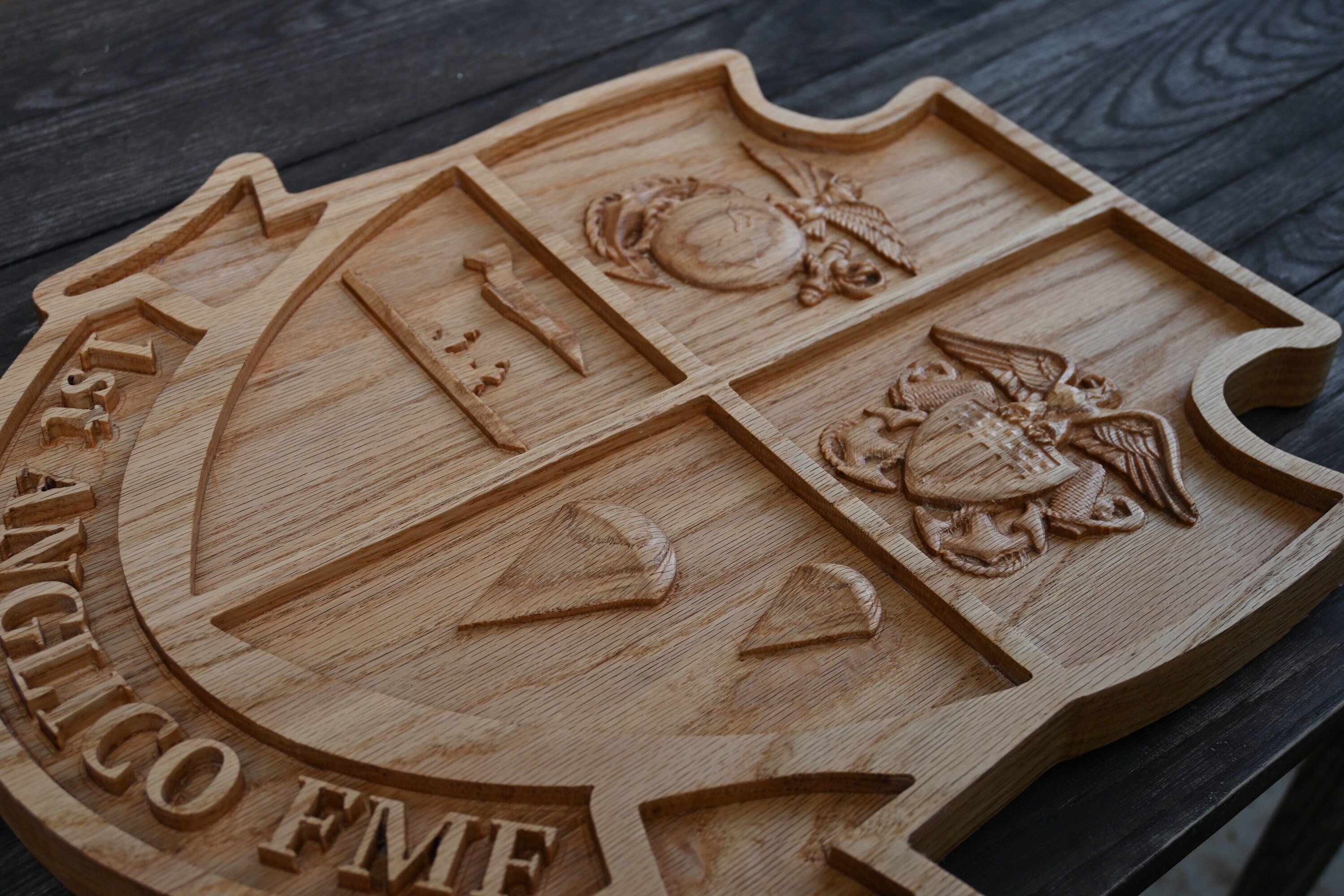 1st ANGLICO 18" Wood Crest - Etsy
