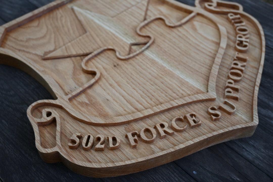 502d Air Base Wing Crest - 18" Wood ABW Plaque - Etsy