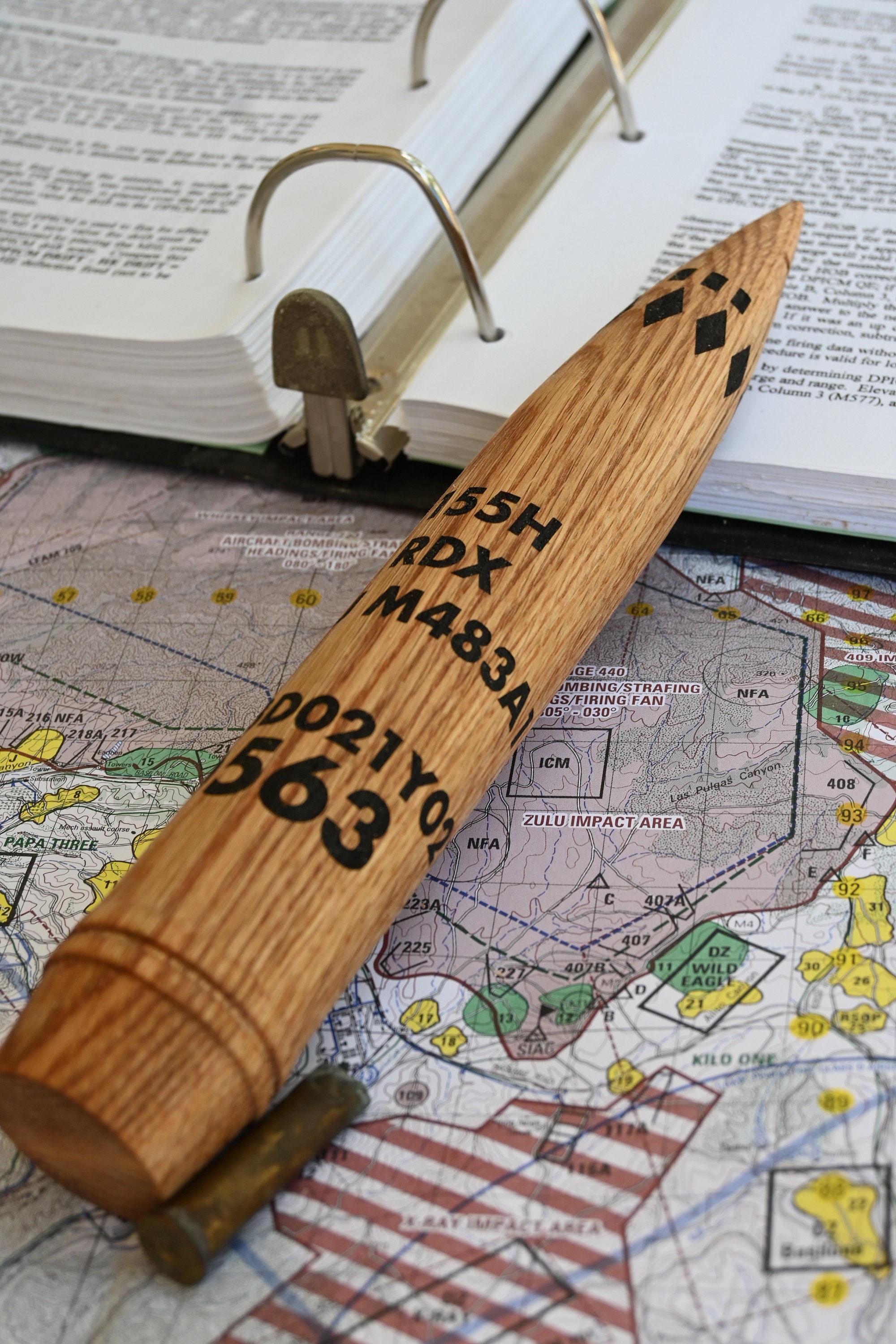 12" Scale M483A1 155MM Fuzed DPICM Artillery Round Projectile Projo ...