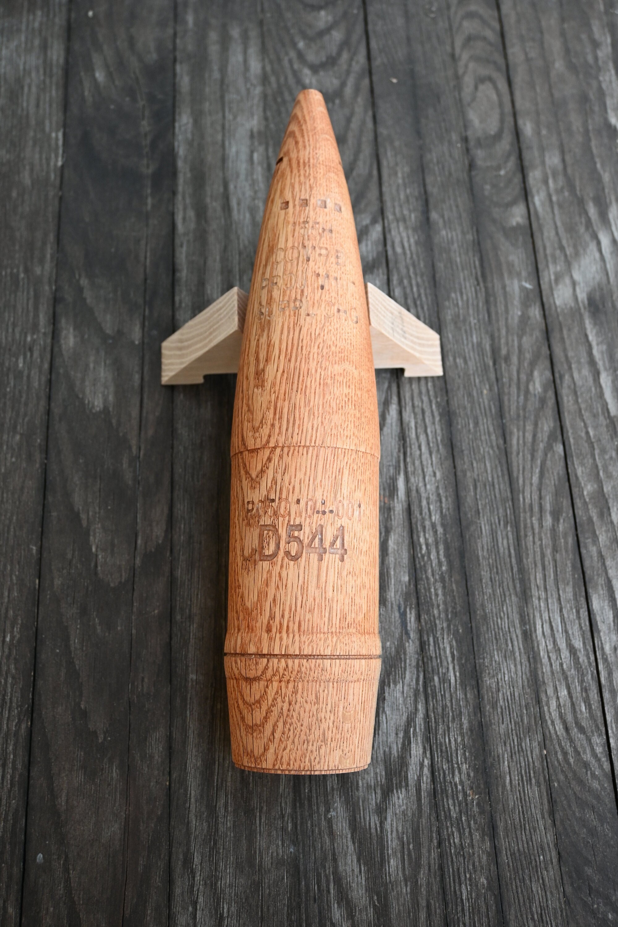 14" 155MM M107 HE Artillery Round Projo Wood Half Scale 1/2 Size ...