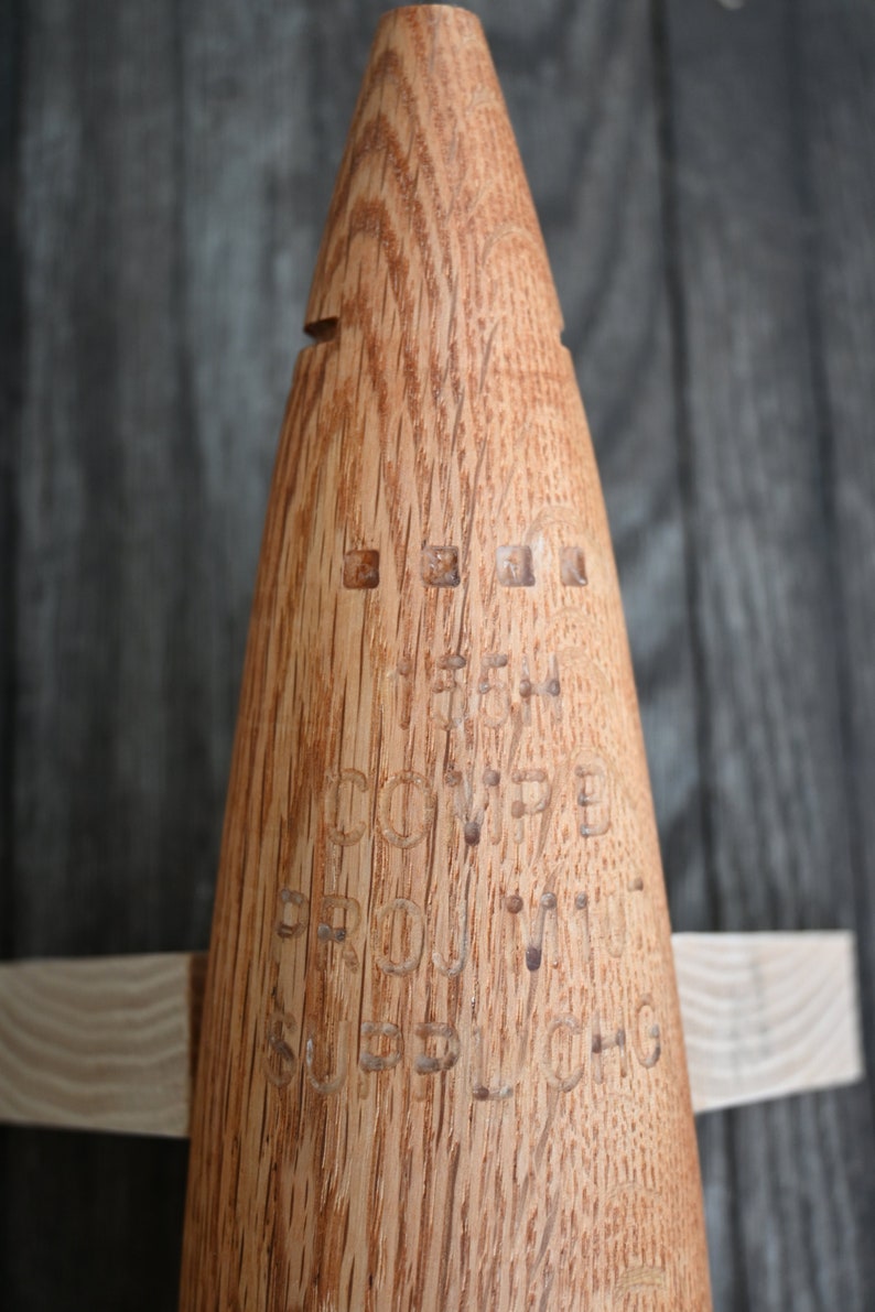 14 155MM M107 HE Artillery Round Projo Wood Half Scale 1/2 Size Replica ...