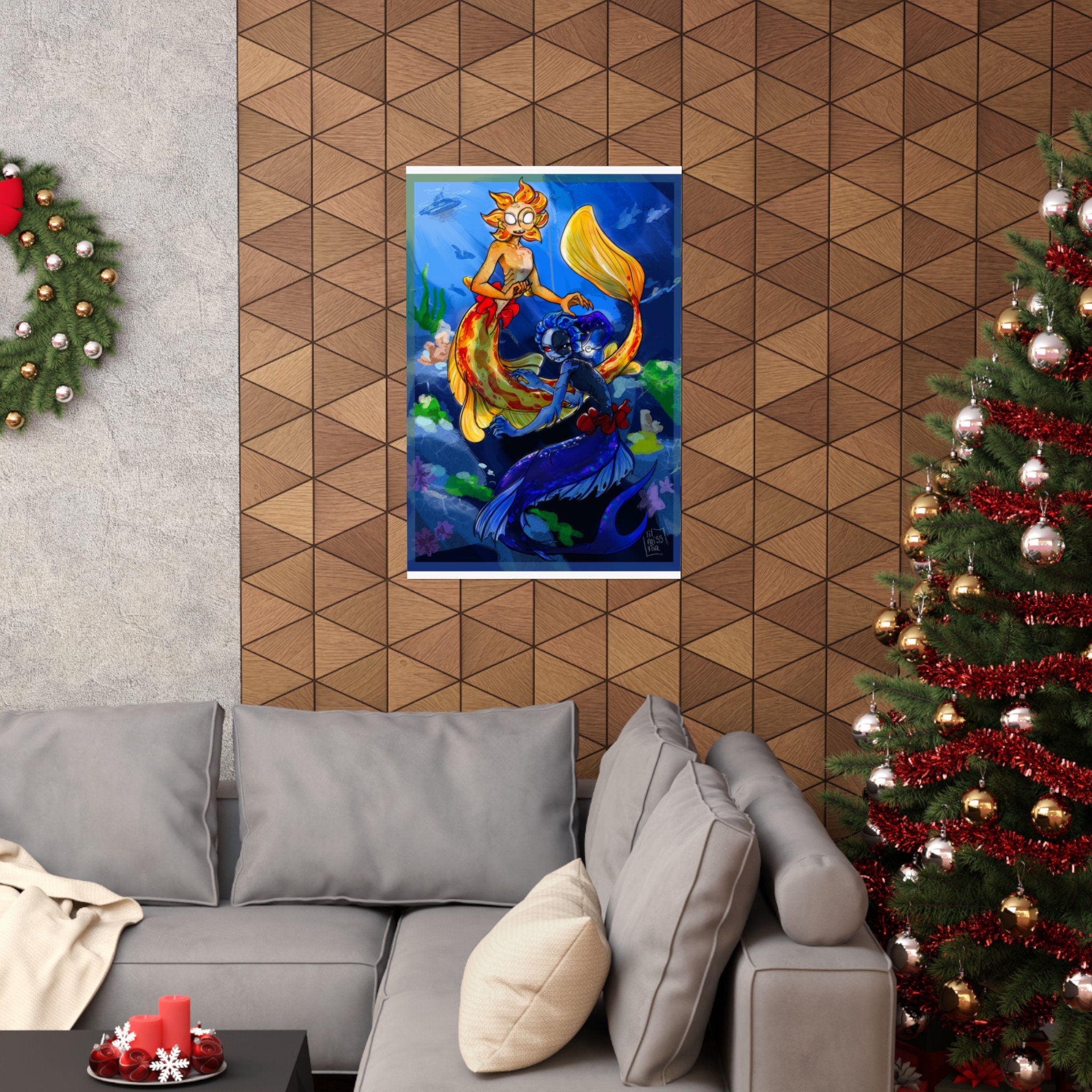 Sundrop/moondrop Mer-may Fnaf Matte Vertical Poster - Etsy