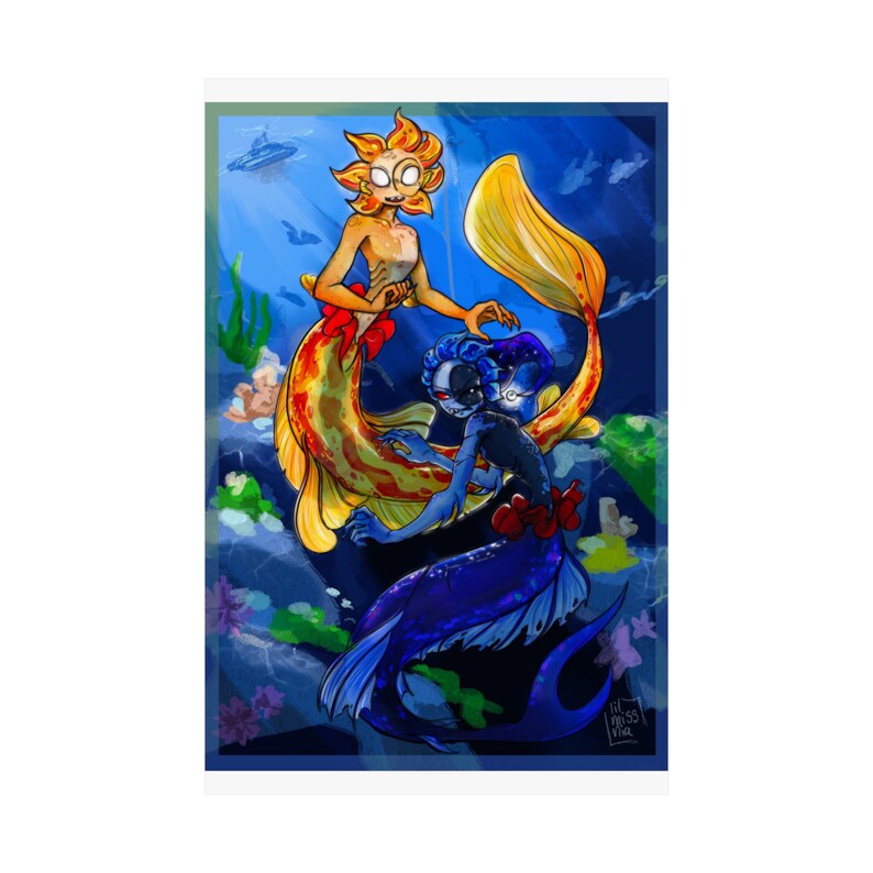 Sundrop/moondrop Mer-may Fnaf Matte Vertical Poster - Etsy