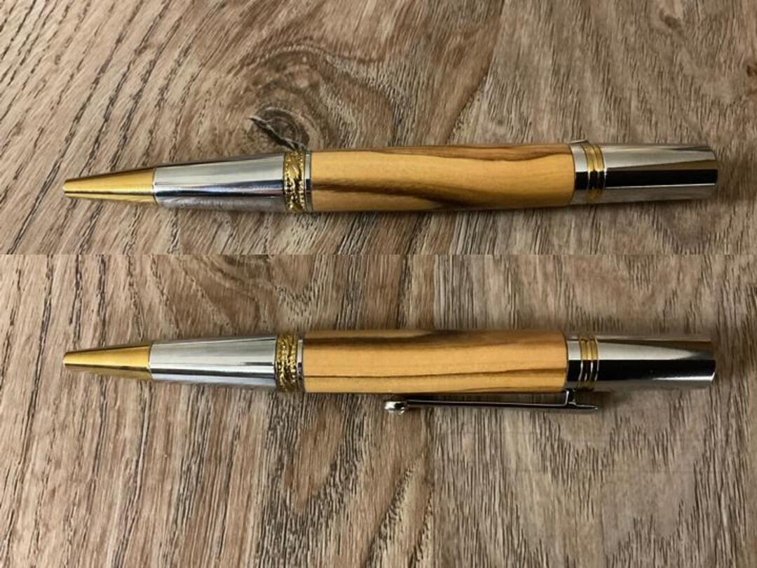 Majestic Squire Pen Made With Holy Land Olive Wood - Engravable - Etsy