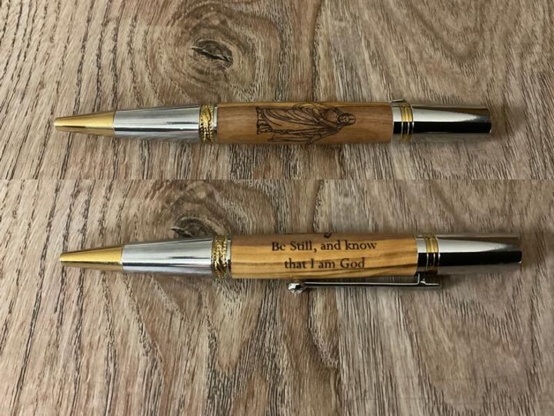 Majestic Squire Pen Made With Holy Land Olive Wood - Engravable - Etsy