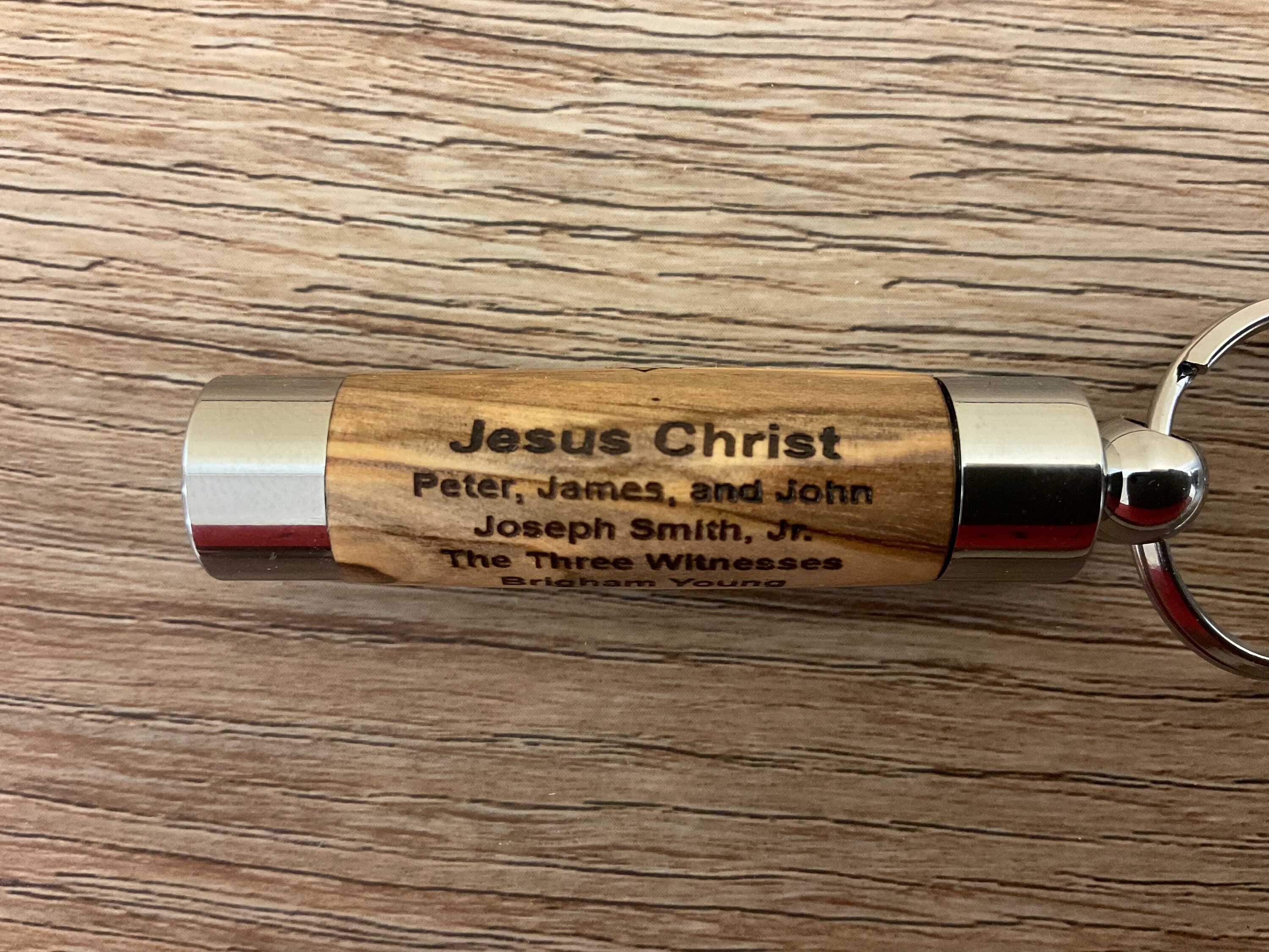 LDS Oil Vial - Olive Wood From the Holy Land W/ Free Engraving of Line ...
