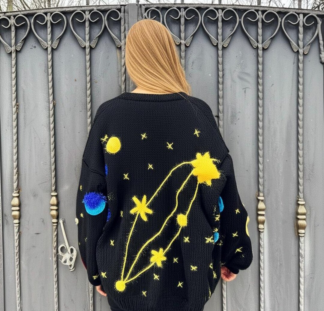 Long Galaxy Cardigan for Women,galaxy Cardigan,earth,saturn,jupiter ...