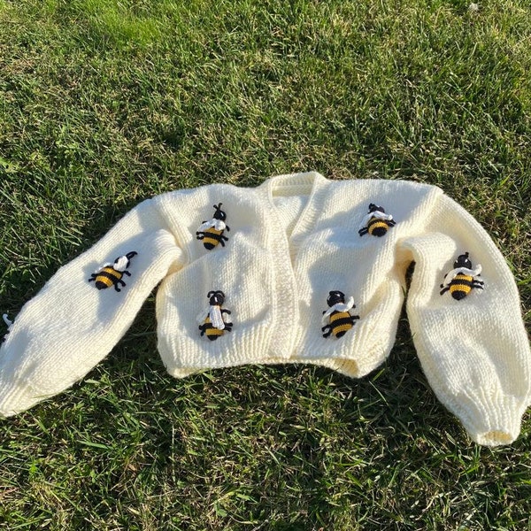 Bee Cardigan Women - Etsy