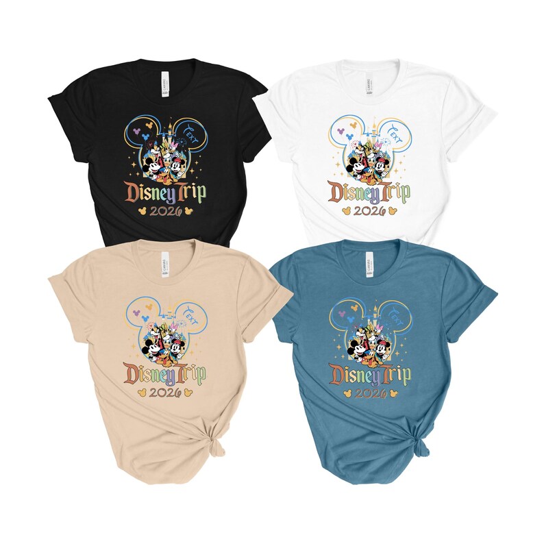 Custom Disney Inspired 2026 DTF Transfer – Personalized Name Matching ...