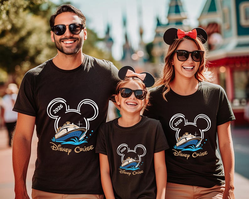 Disney Cruise 2026 Custom Name DTF Transfer – Personalized Cruise Ship ...