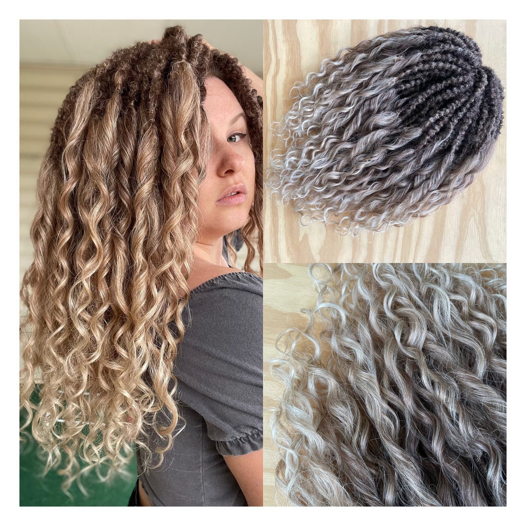 Super Curly Set. Crocheted Curly Dreadlocks Boho Hair Light - Etsy