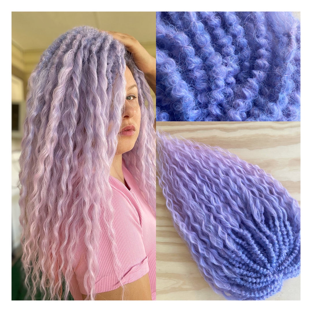 Set Ophelia Crochet Curly Dreadlocks, Boho Hair, Barbie Style Light ...