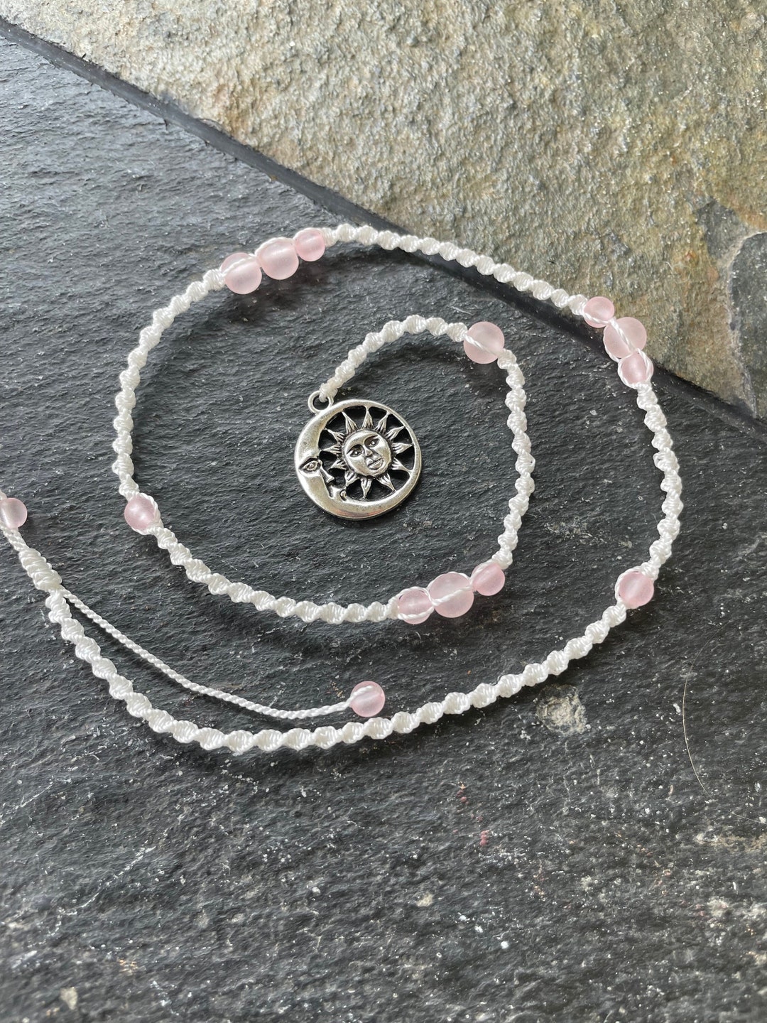 Lula Sun and Moon Macramé Hair Amulet Hair Extensions Ethnic Hair ...