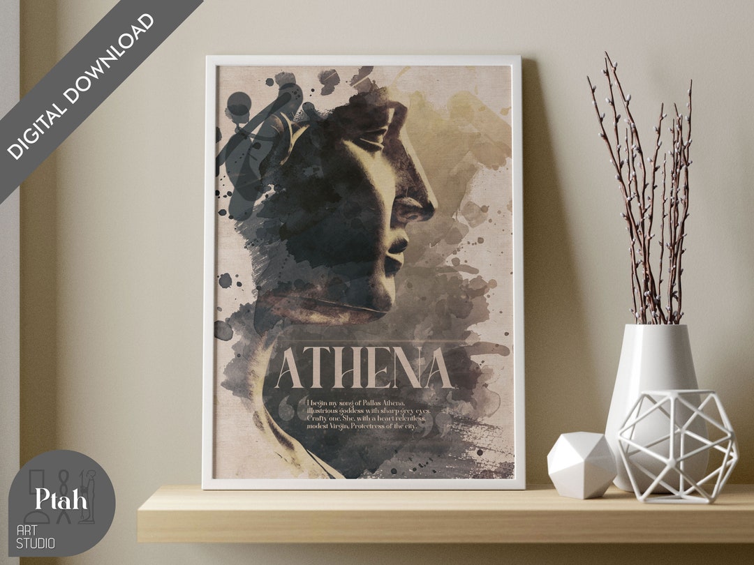 Ancient Egyptian Wall Art • Unique Athena Poster • Ancient Egypt ...