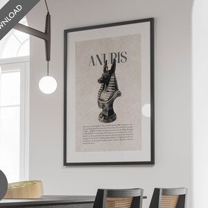 Anubis Wall Art • Ancient Egyptian Wall Art • Unique Printable Poster ...