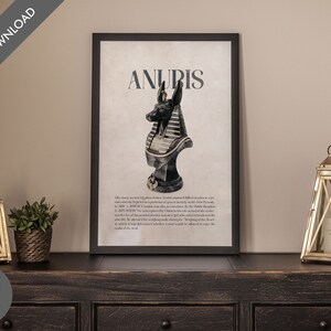Anubis Wall Art • Ancient Egyptian Wall Art • Unique Printable Poster ...