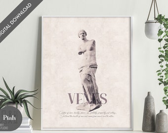 Greek Poster Ancient Greek God Minimalist Motivational Print Hellenic ...
