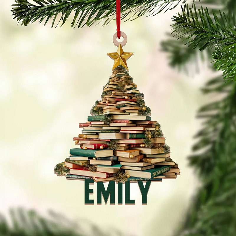 Book Ornament - Etsy