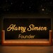 Personalized Desk Name Plate Led Light, Lighted Acrylic Nameplate ...