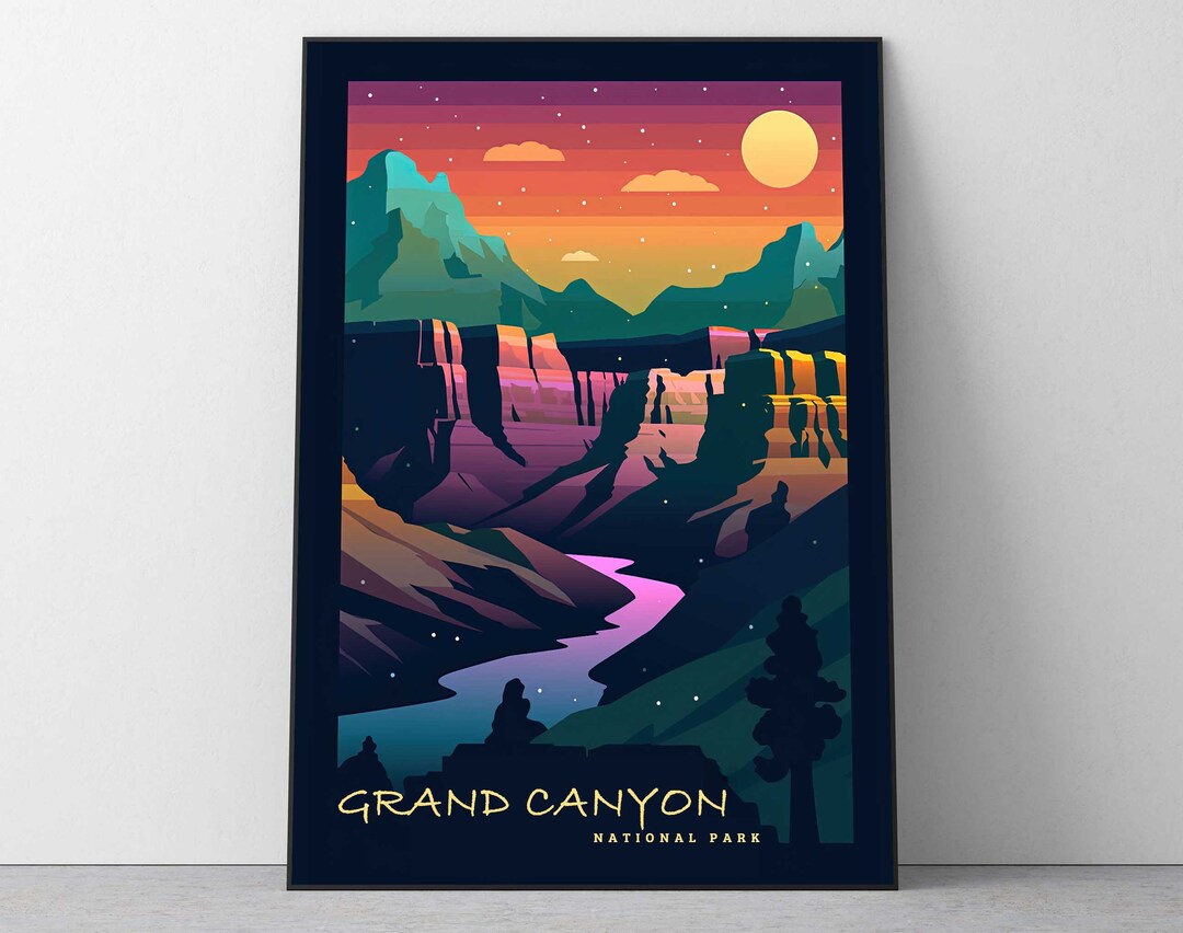 Grand Canyon Print, Grand Canyon Poster, Grand Canyon Art, Grand Canyon ...