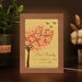 Personalized Family Tree Frame Light, Custom Name Family Members Led ...