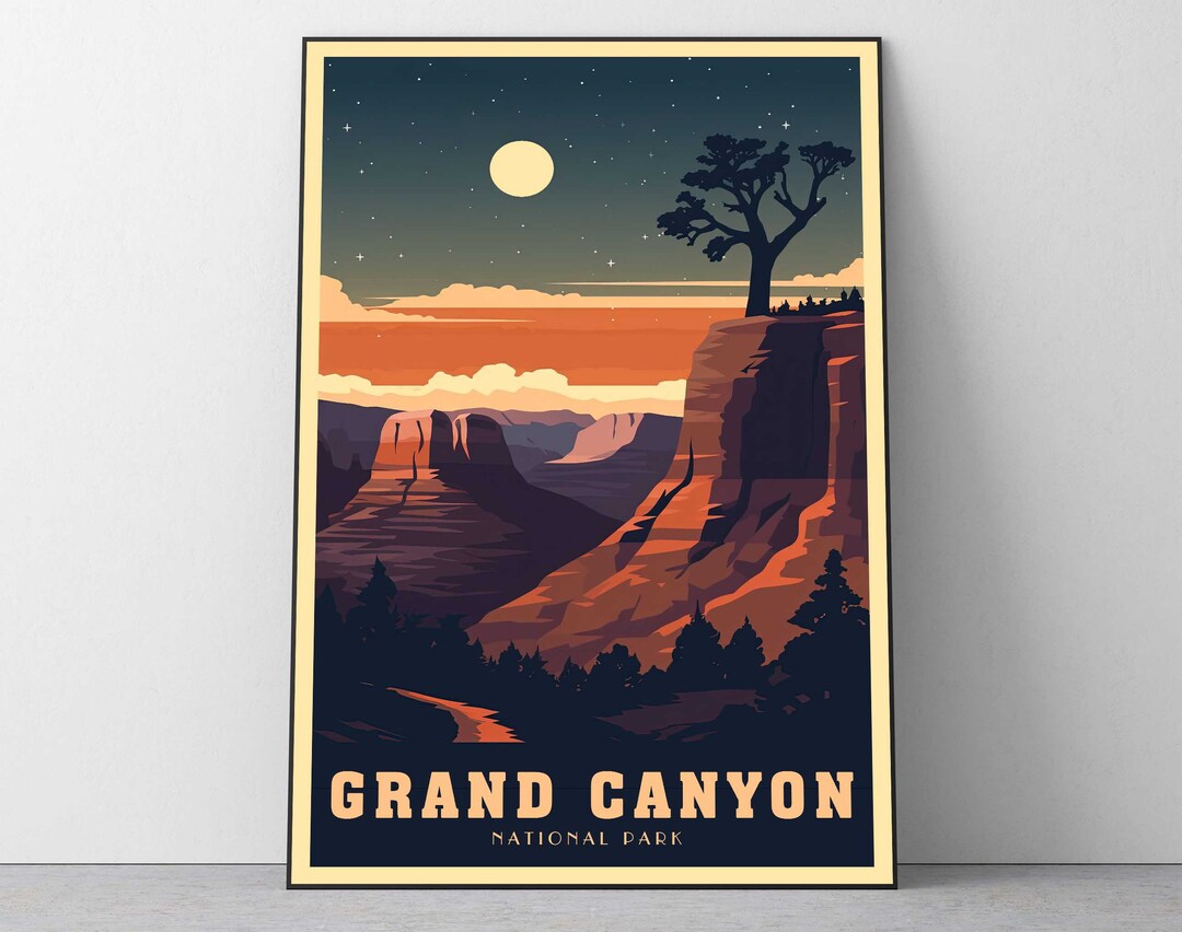 Grand Canyon Valley, Grand Canyon Poster, Grand Canyon Art, Grand ...