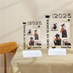 Personalized Graduation Photo Collage Acrylic Plaque, College ...