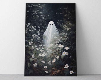 Ghost in the Forest, Vintage Poster, Art Poster Print, Dark Academia ...