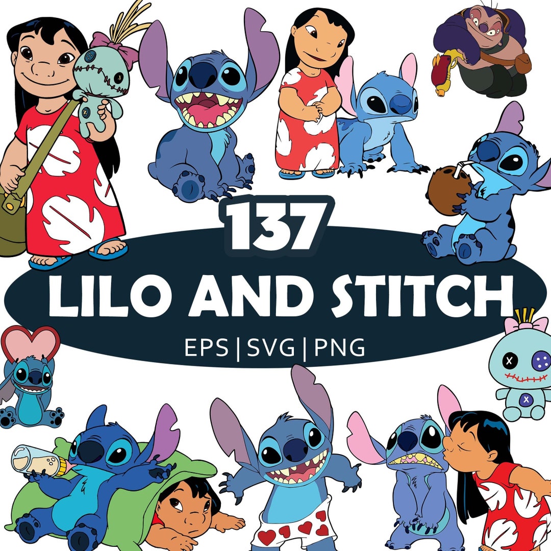 Lilo and Stitch Svg Bundle Files Lilo and Stitch Svg for Cricut Layered ...