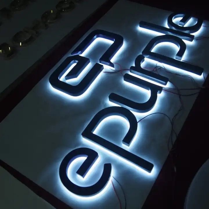 3D Logo Backlit Business Sign Custom Sign Custom Backlit Sign Metal ...
