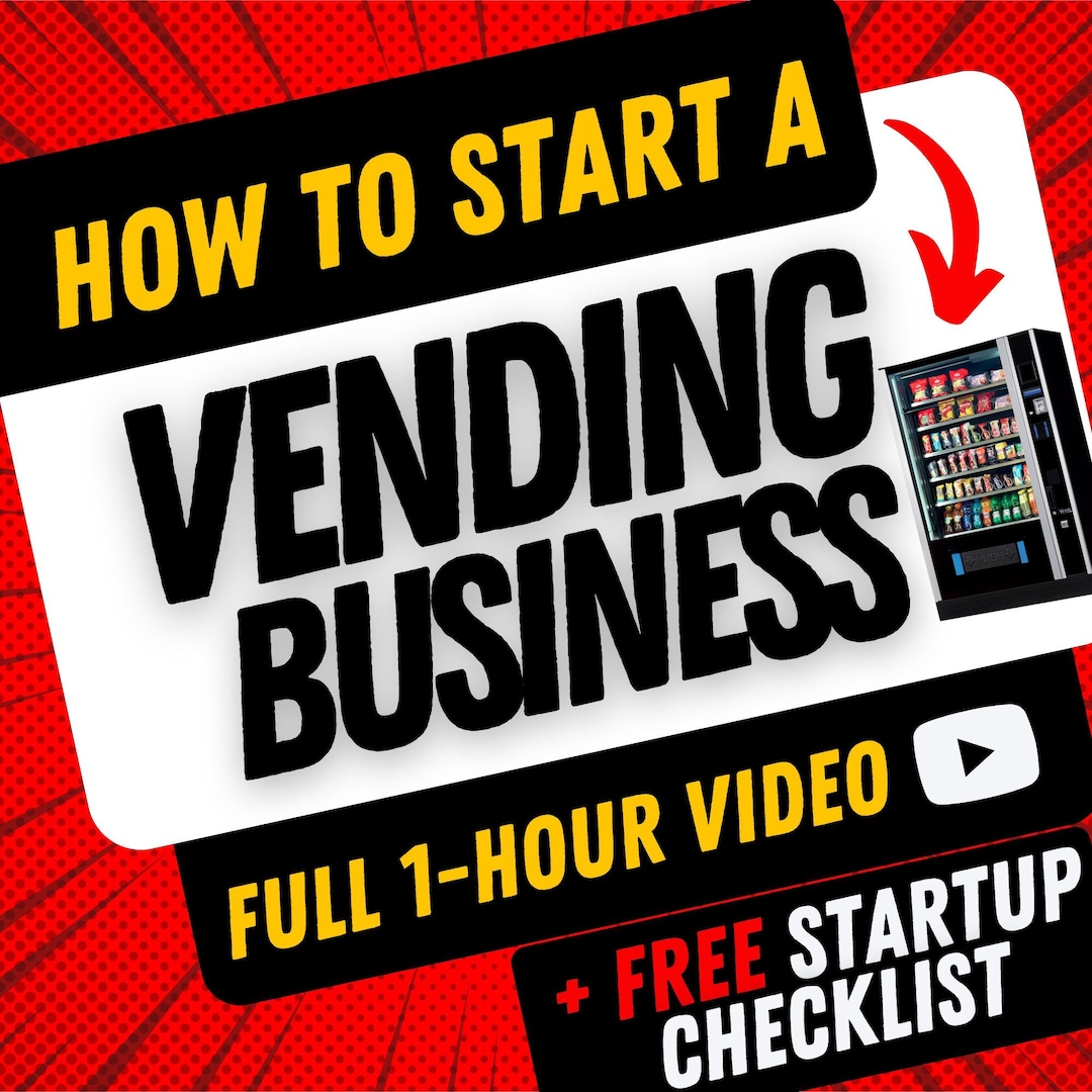 Vending Machine STARTUP BUSINESS VIDEO Tutorial - Etsy