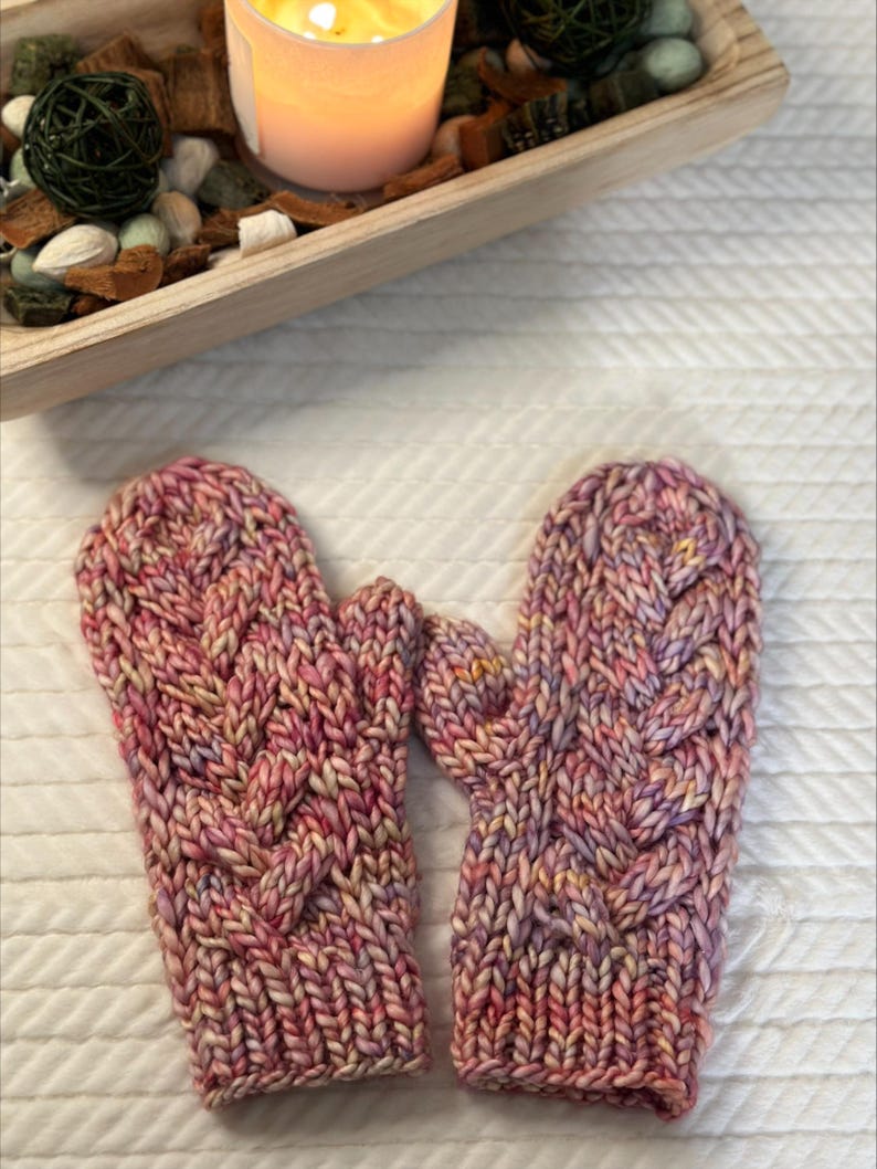 The Nirvana Mittens Knitting Pattern, Cable Knit Mitten Pattern ...
