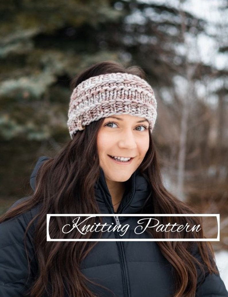 Knitting Pattern,winding Ridge Headband Pattern, Knitted Ear Warmer ...
