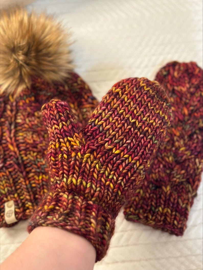The Nirvana Mittens Knitting Pattern, Cable Knit Mitten Pattern ...