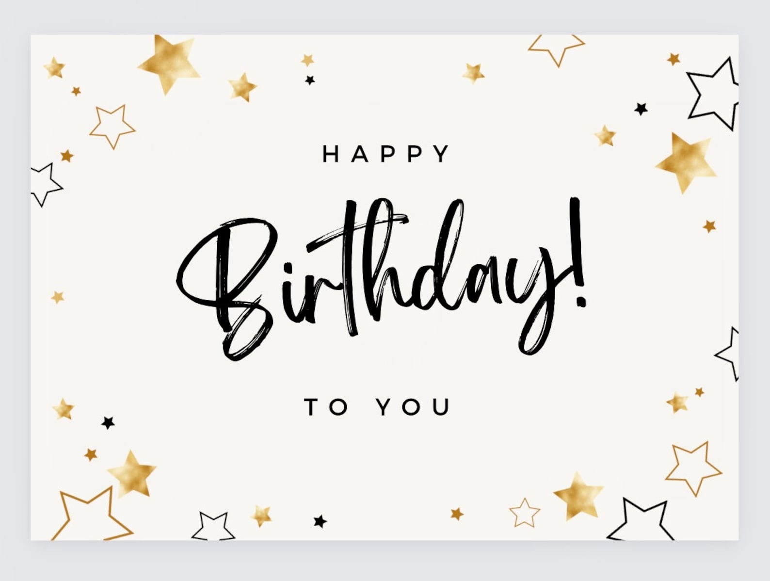 Personalized 'starry Birthday' Postcards and Envelopes - Etsy