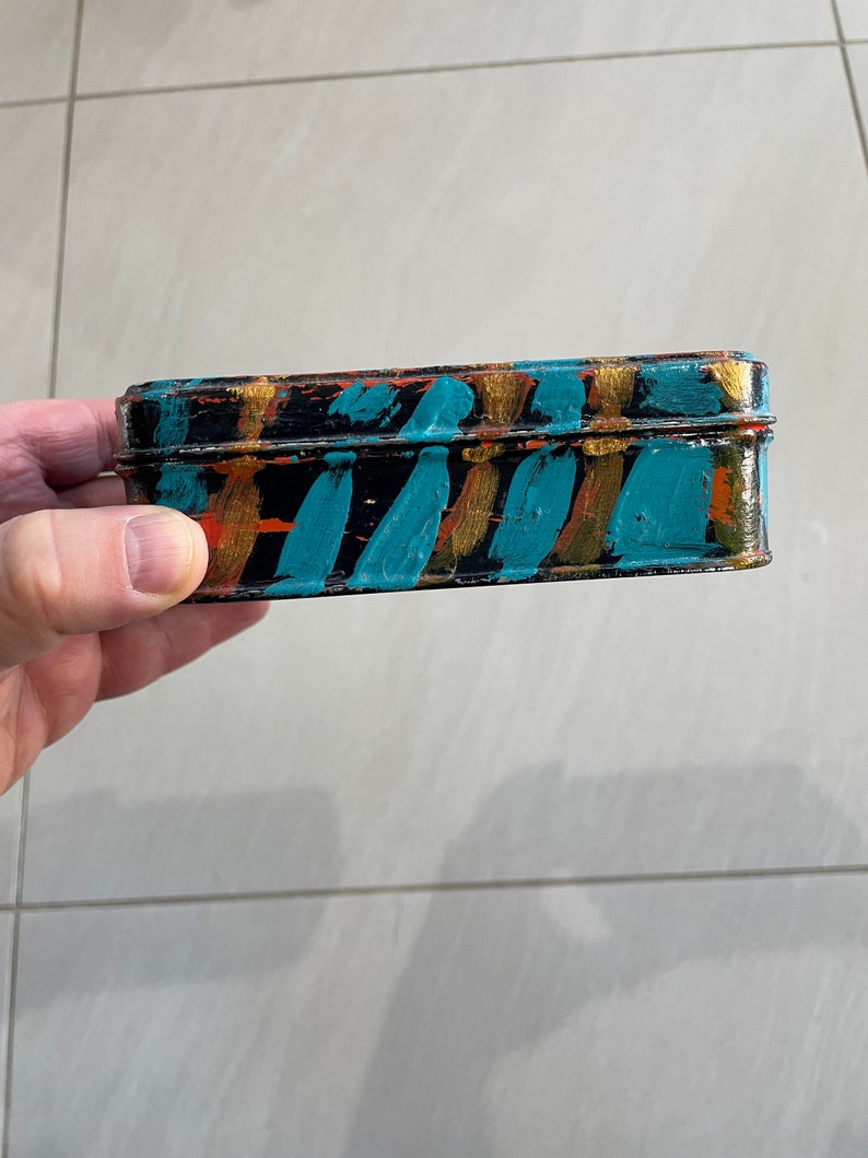 Metal Hand-painted Tarot Card Box - Etsy