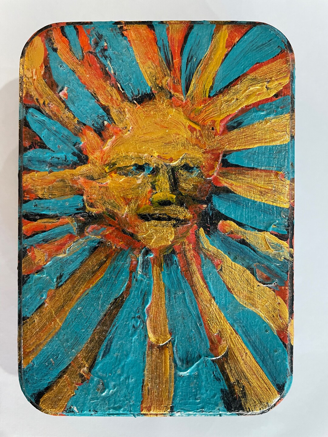 Metal Hand-painted Tarot Card Box - Etsy