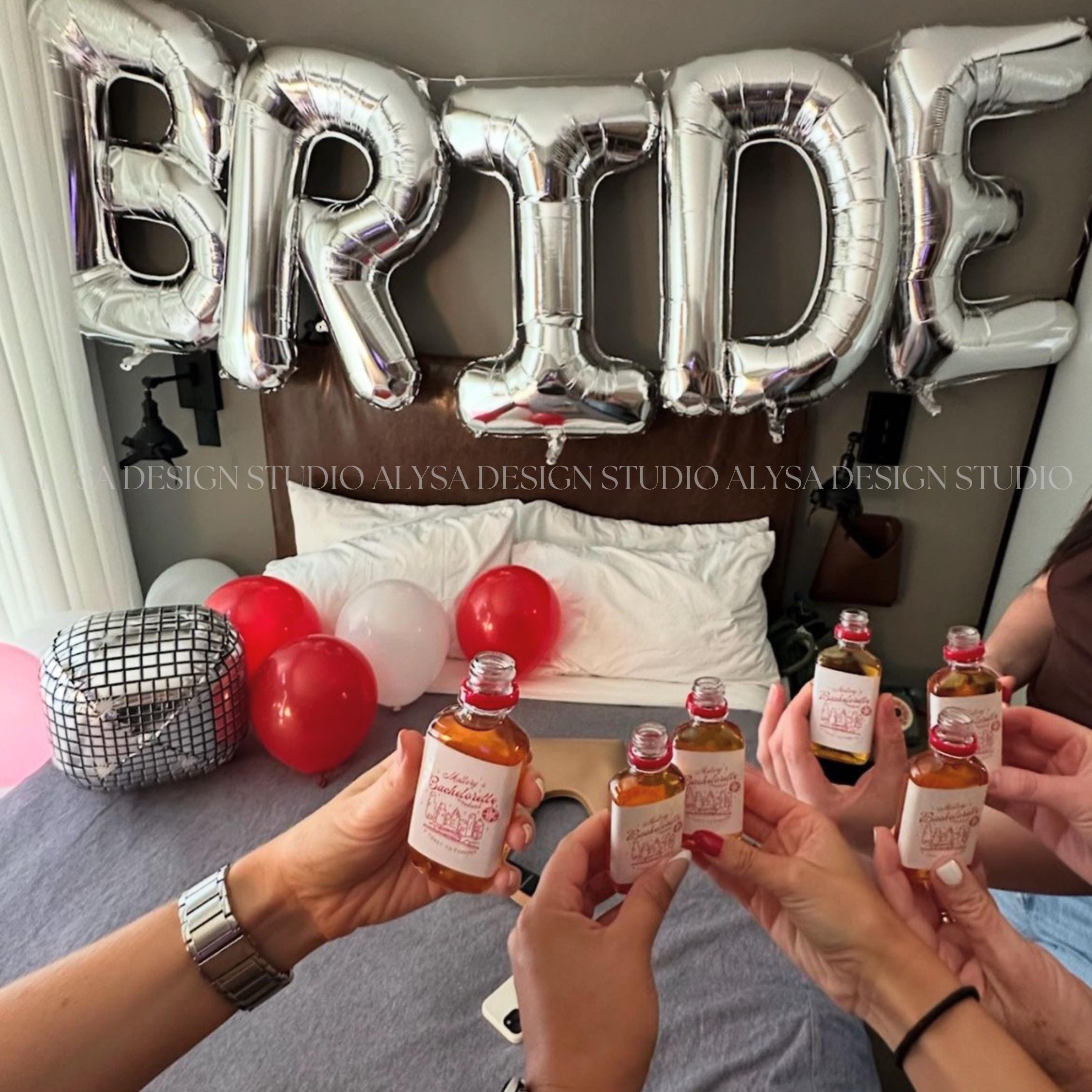 Custom Bottle Label, Bachelorette Shooters, Mini Bottle Labels, DIY ...