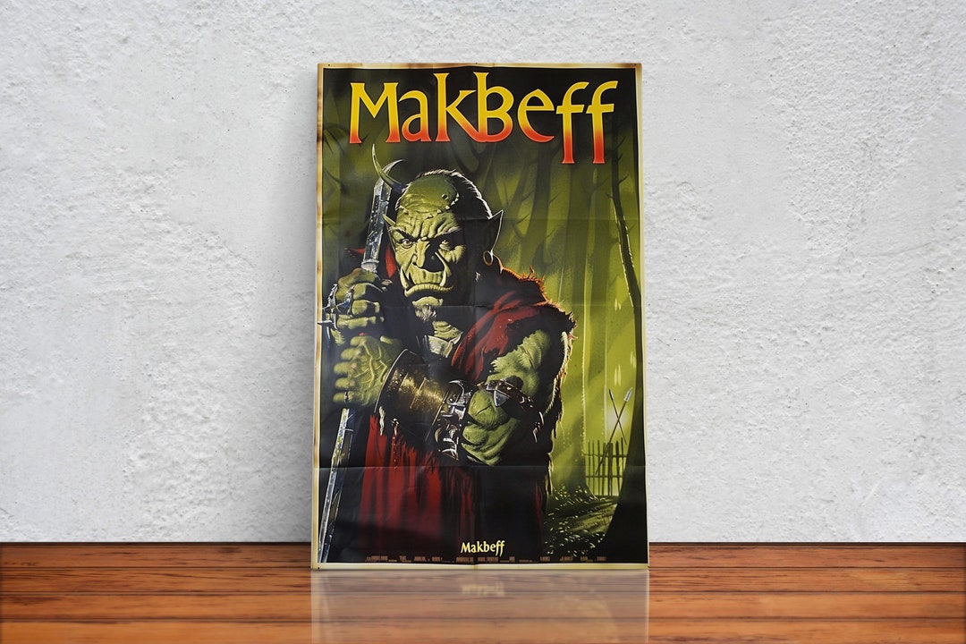 Orc Hero, Macbeth Pun, Stretched Canvas, Funny Art - Etsy