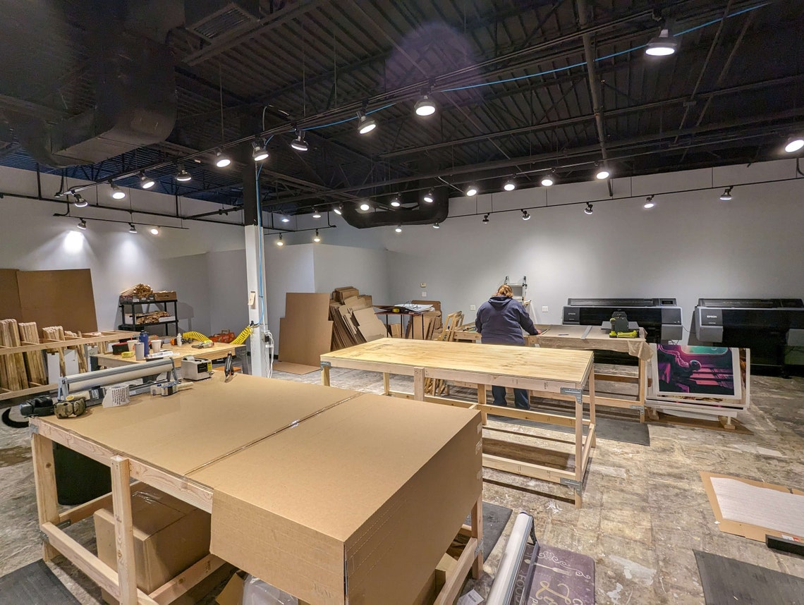 Rainbow Highland Cow Tripping Balls, Framed Canvas Print - Etsy