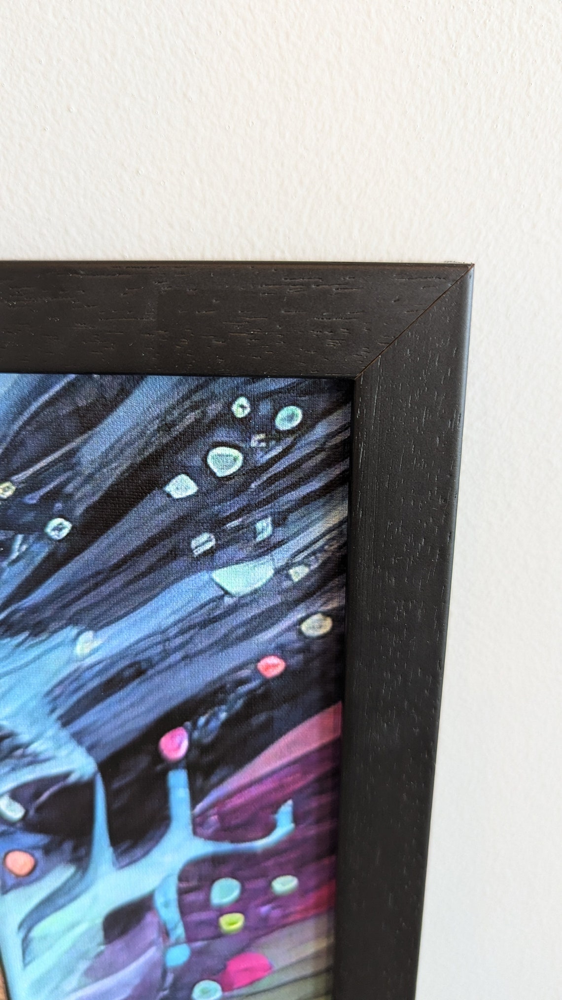 Rainbow Highland Cow Tripping Balls, Framed Canvas Print - Etsy