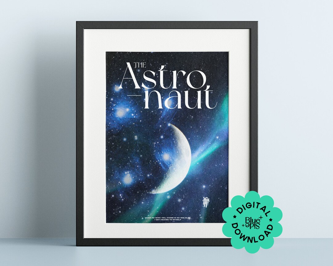 BTS JIN the Astronaut Digital Poster, BTS Lyric Print, Instant Download ...