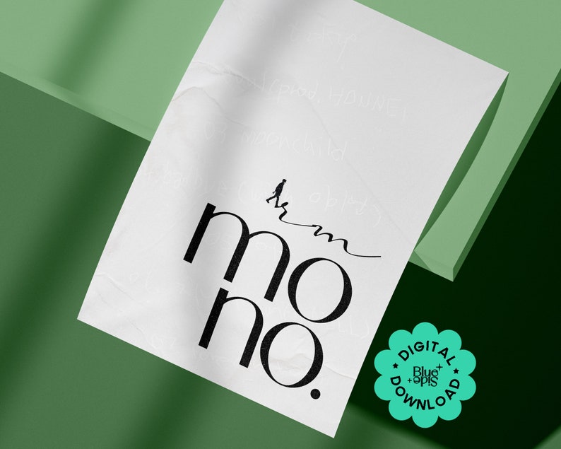 BTS RM Mono Digital Poster Print, Instant Download, Mono Album Poster ...